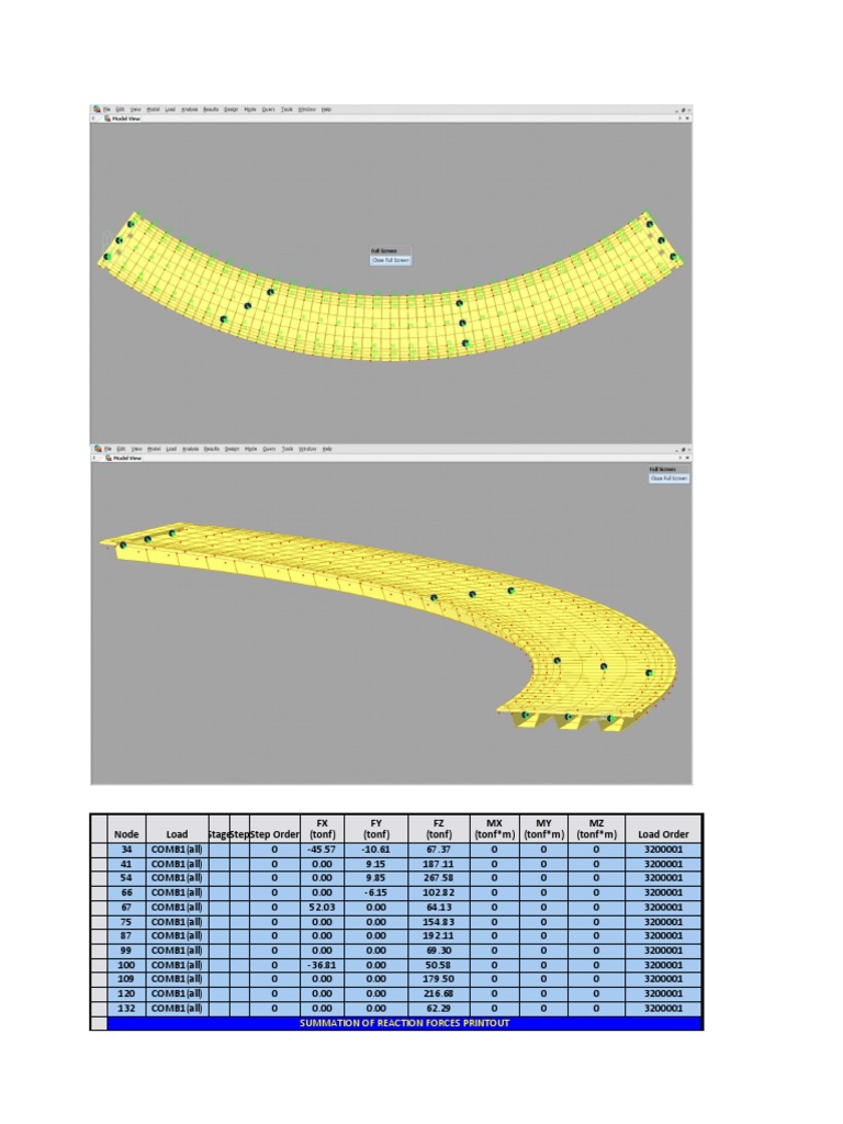 Node Load Stagestepstep Order Load Order FX (Tonf) Fy (Tonf) FZ (Tonf ...