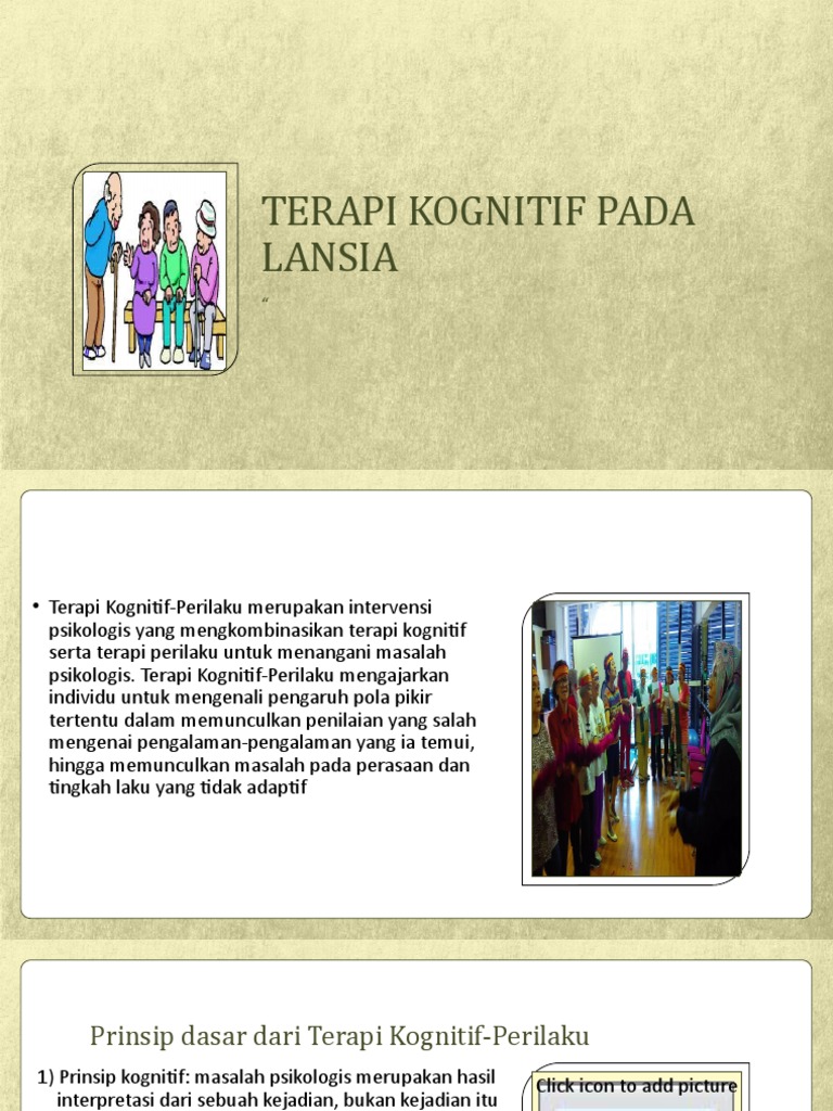 Terapi Kognitif Pada Lansia | PDF