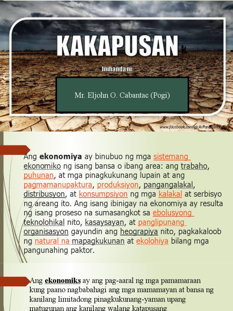Kakapusan at Kakulangan | PDF