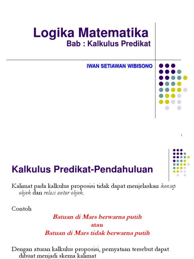 Pengenalan Kalkulus Predikat | PDF