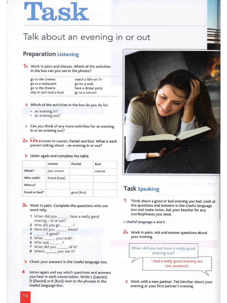 Arranging An Evening Out PDF | PDF