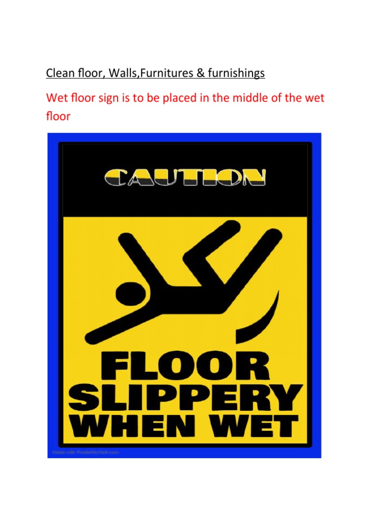 Clean Floor Wet Sign | PDF