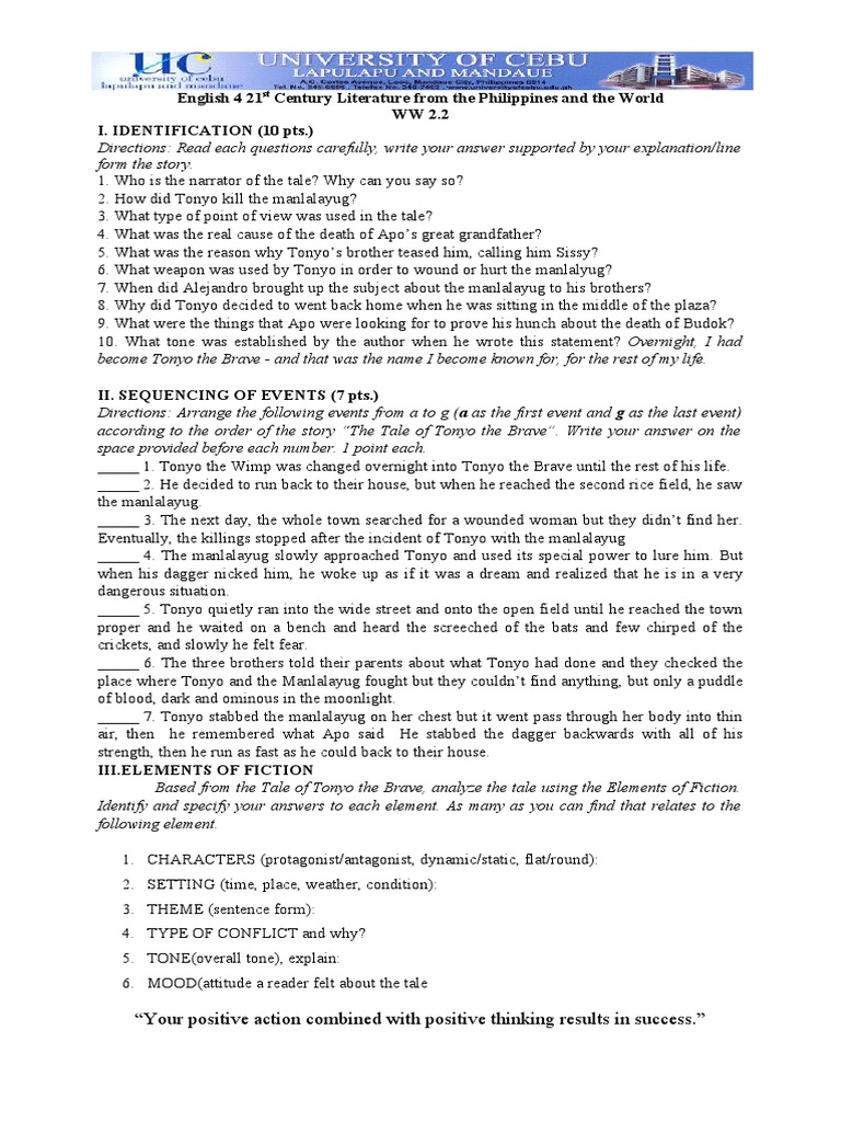 WW2.2+Tale of Tonyo The Brave | PDF