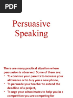 Persuasive Speech Analysis Handout DAFOREST | PDF | Rhetoric | Credibility