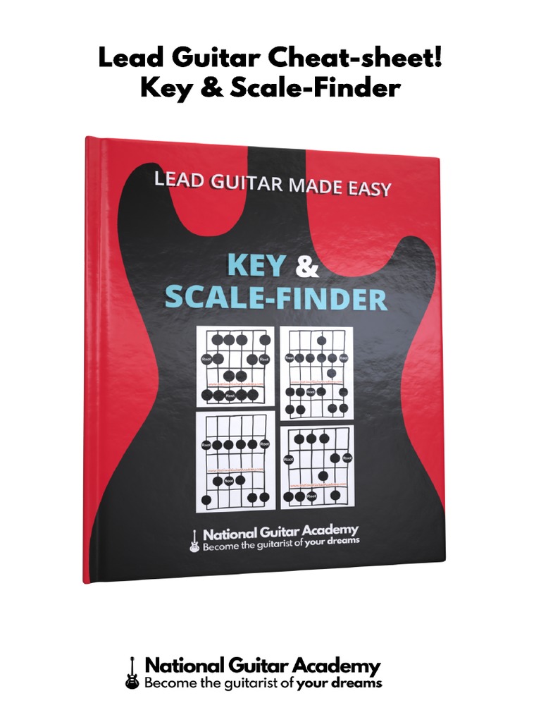Lead Guitar Cheat Sheet Key Scale Finder V8 PDF | PDF | Scale (Music ...