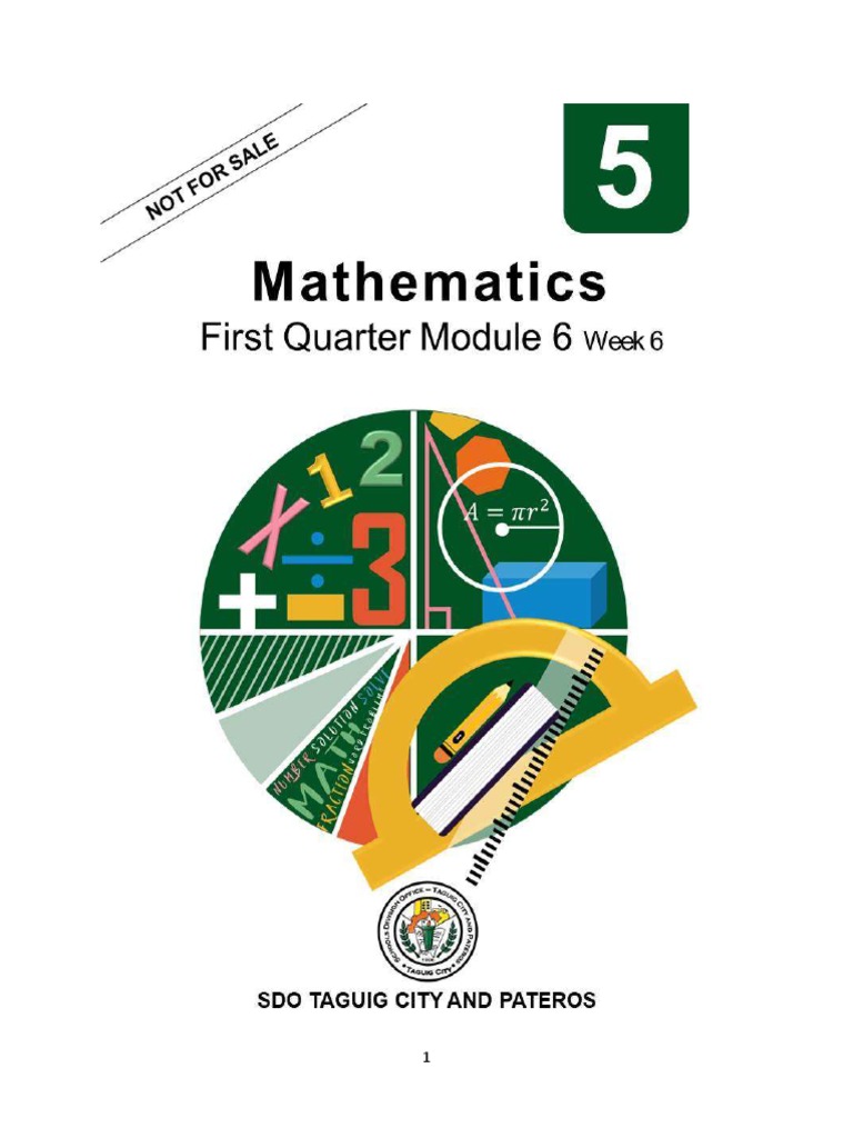 Hybrid Math 5 Q1 M6 W6 | PDF | Fraction (Mathematics) | Mathematical Notation