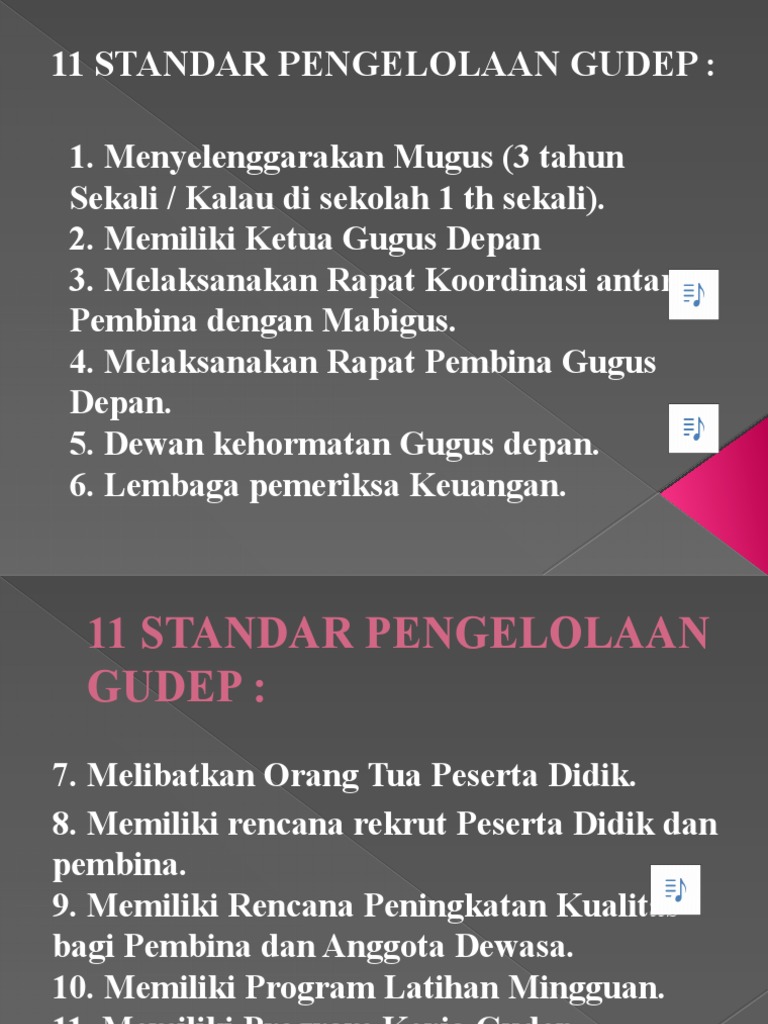 Standar Pengelolaan Gugus Depan Pramuka | PDF