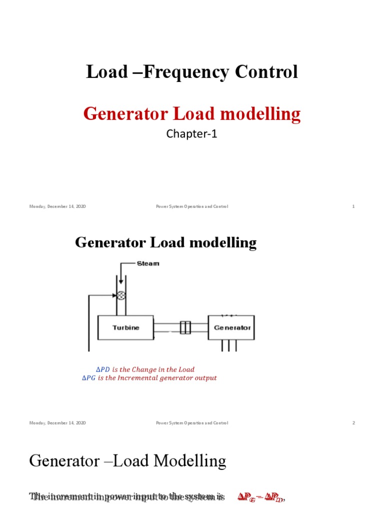 1.6 - Generator-Load Modelling - Class | PDF