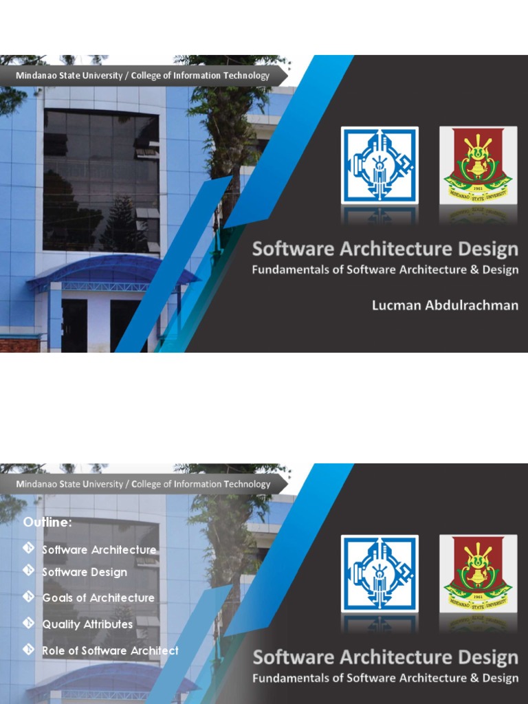 Fundamentals Software Architecture & Design | PDF | Software ...