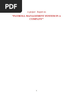 Payroll Management System Project Report | PDF | Payroll Tax | Payroll