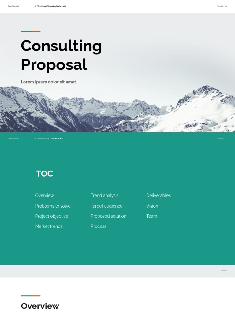 Consulting Proposal Template | PDF | Marketing | Media Manipulation