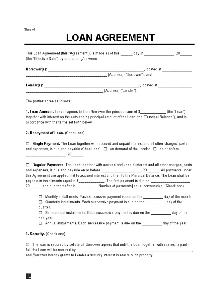 Loan Agreement: State of | PDF | Loans | Guarantee