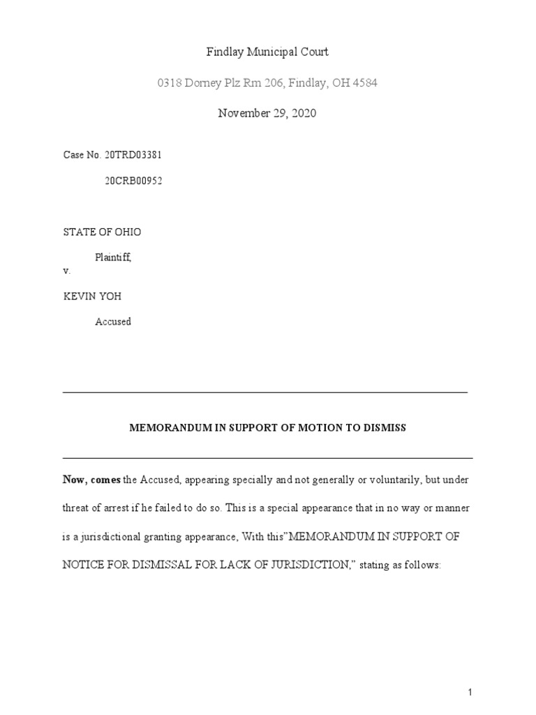 Findlay Municipal Court | PDF | Supremacy Clause | Jurisdiction