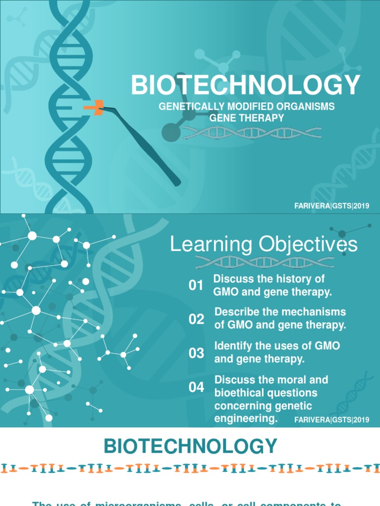 Biotechnology Gmo Gene Therapy | PDF | Genetically Modified Organism ...