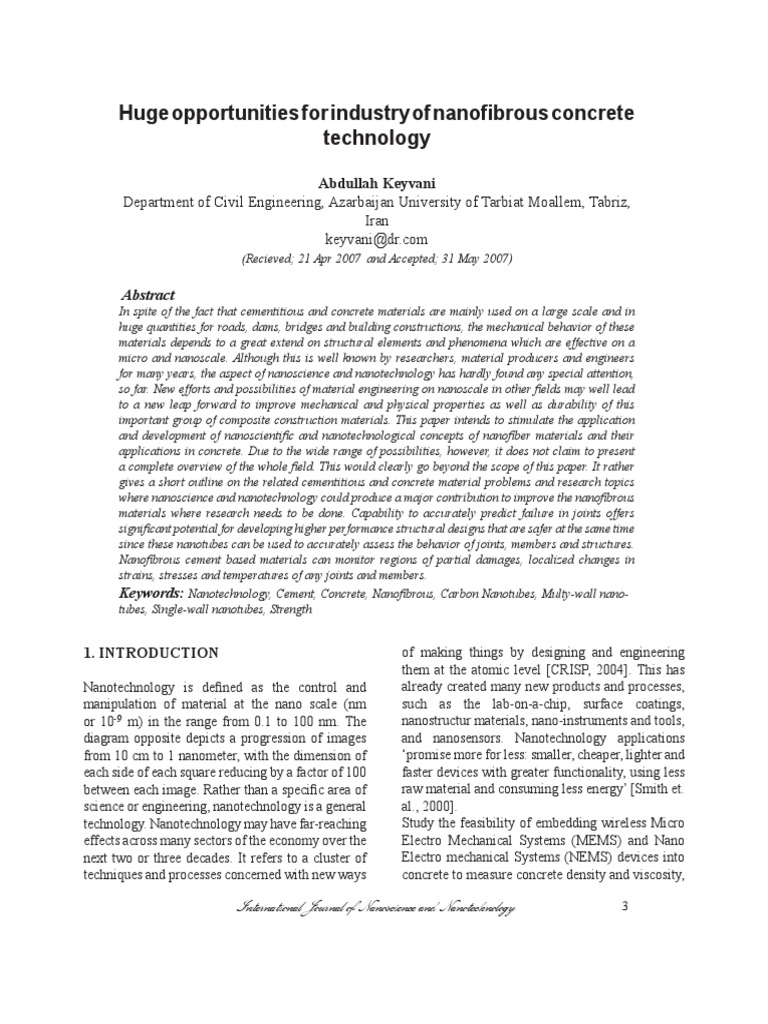 IJNN - Volume 3 - Issue 1 - Pages 3-12 | PDF | Nanotechnology | Carbon ...