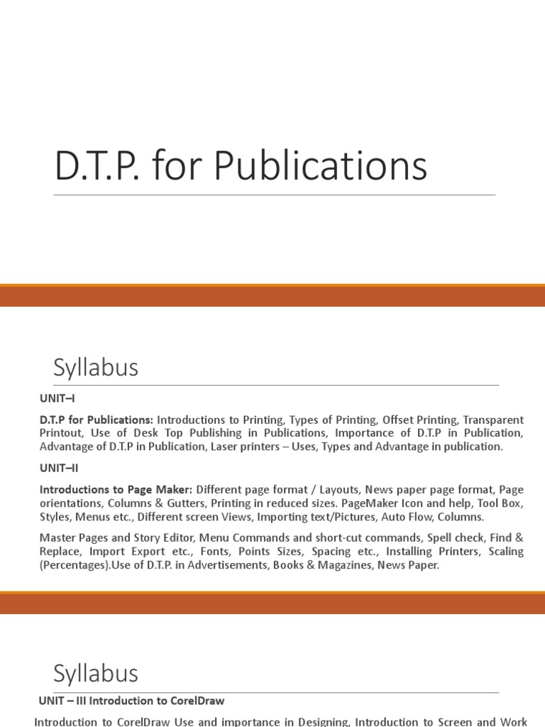 Unit 1 PDF | PDF | Printing | Page Layout