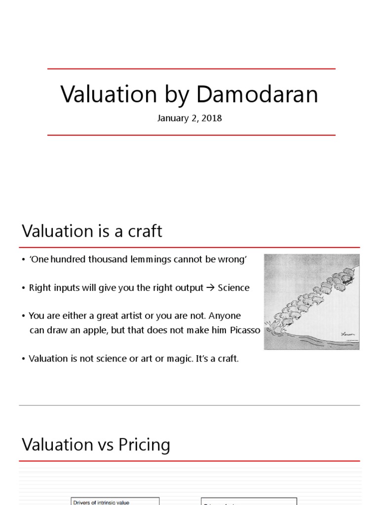 Crafting Valuation Insights by Damodaran | PDF | Discounted Cash Flow ...