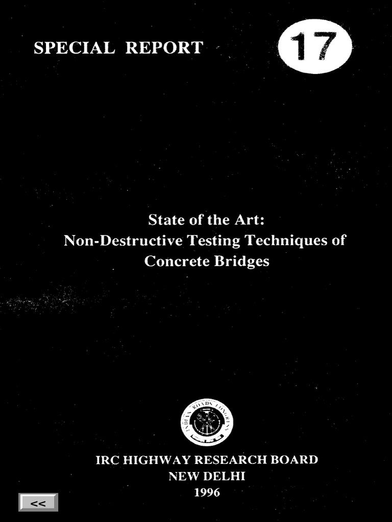 IRC State of Art Report 17 - Non Destructive Testing Techniques of ... IRC State of Art Report 17 - Non Destructive Testing Techniques of ...