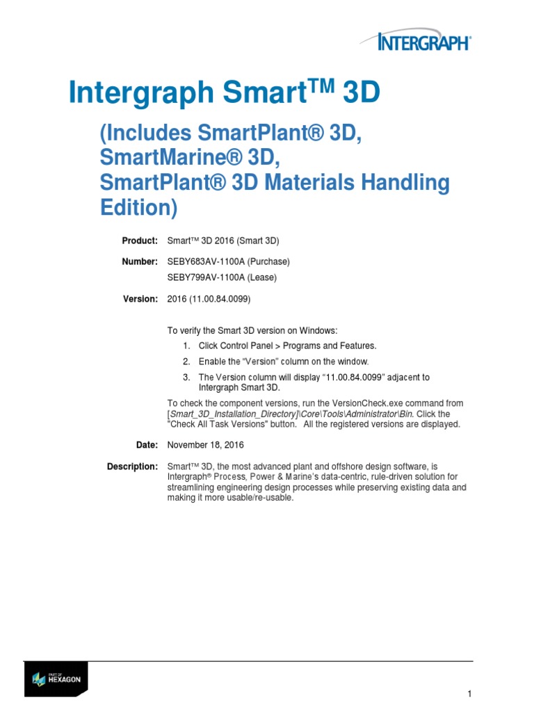 Intergraph Smart 3D: (Includes Smartplant® 3D, Smartmarine® 3D ...