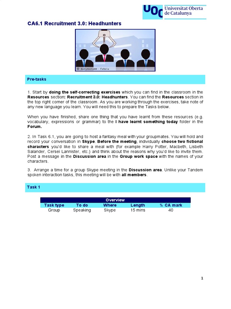 Recruitment 3.0: Headhunters Guide | PDF | Recruitment | Classroom