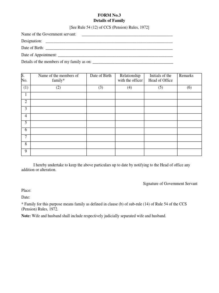 Form No. 3 PDF | PDF
