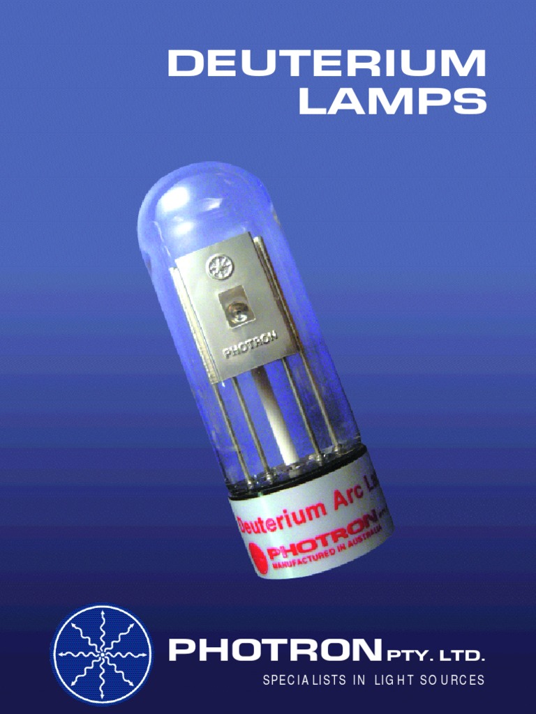 Deuterium Lamp | PDF | Incandescent Light Bulb | Ultraviolet