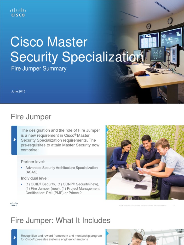 Cisco Master Security Specialization: Fire Jumper Summary | PDF | Cisco ...