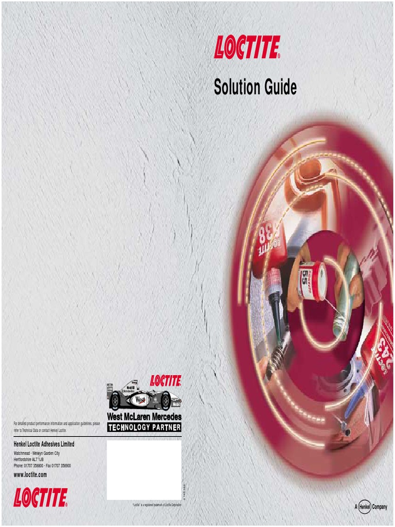Solution Guide: Henkel Loctite Adhesives Limited | PDF | Screw | Pipe (Fluid Conveyance)