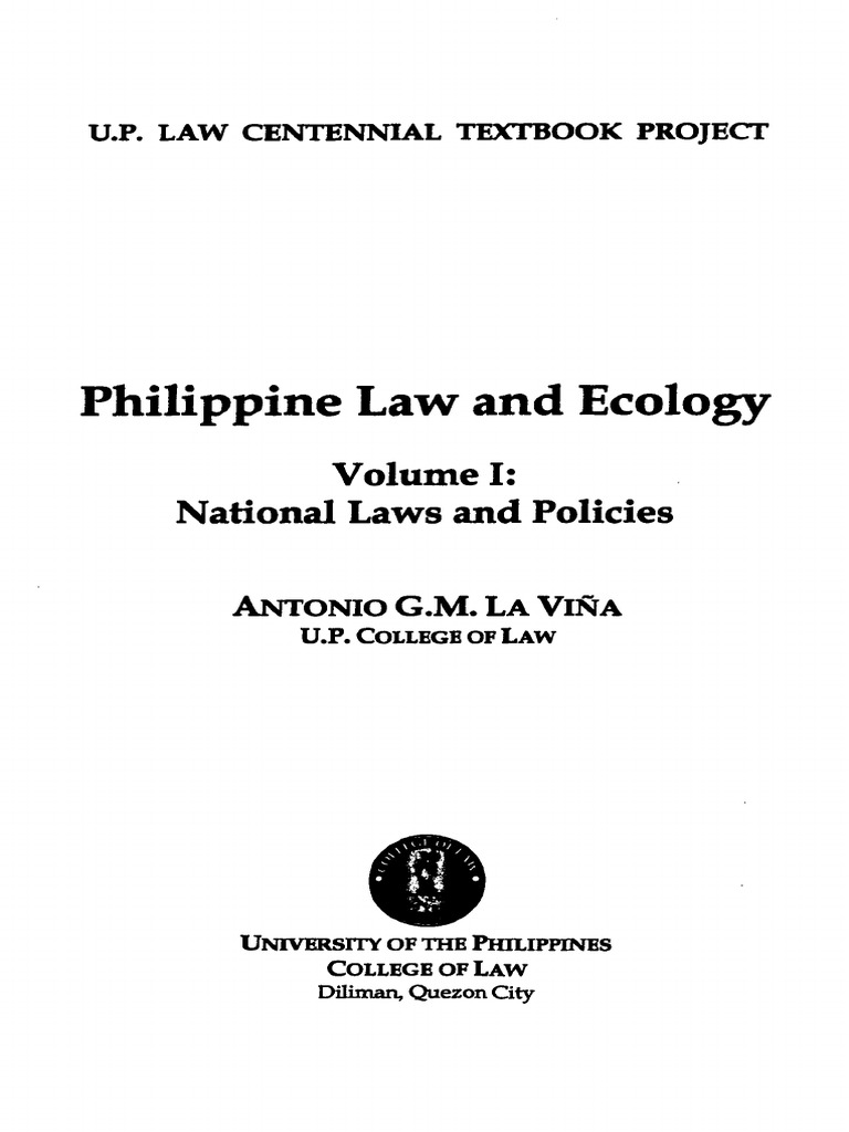 Philippine Law and Ecology PDF | PDF | Environmental Law | Economic Growth