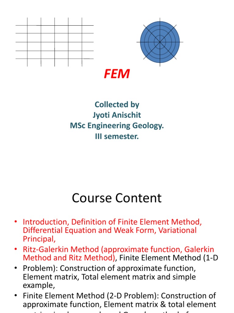 Finite Element Method Pdf Pdf Finite Element Method Partial Differential Equation