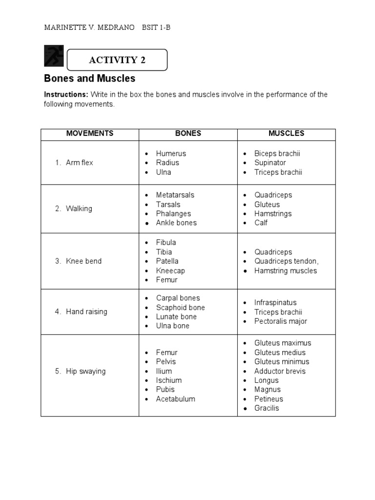 Bones and Muscles Movement Guide | PDF | Human Leg | Organ (Anatomy)