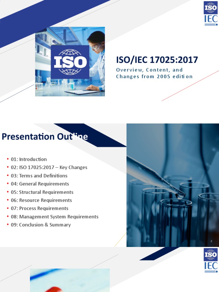 ISO/IEC 17025:2017: Overview, Content, and Changes From 2005 Edition ...