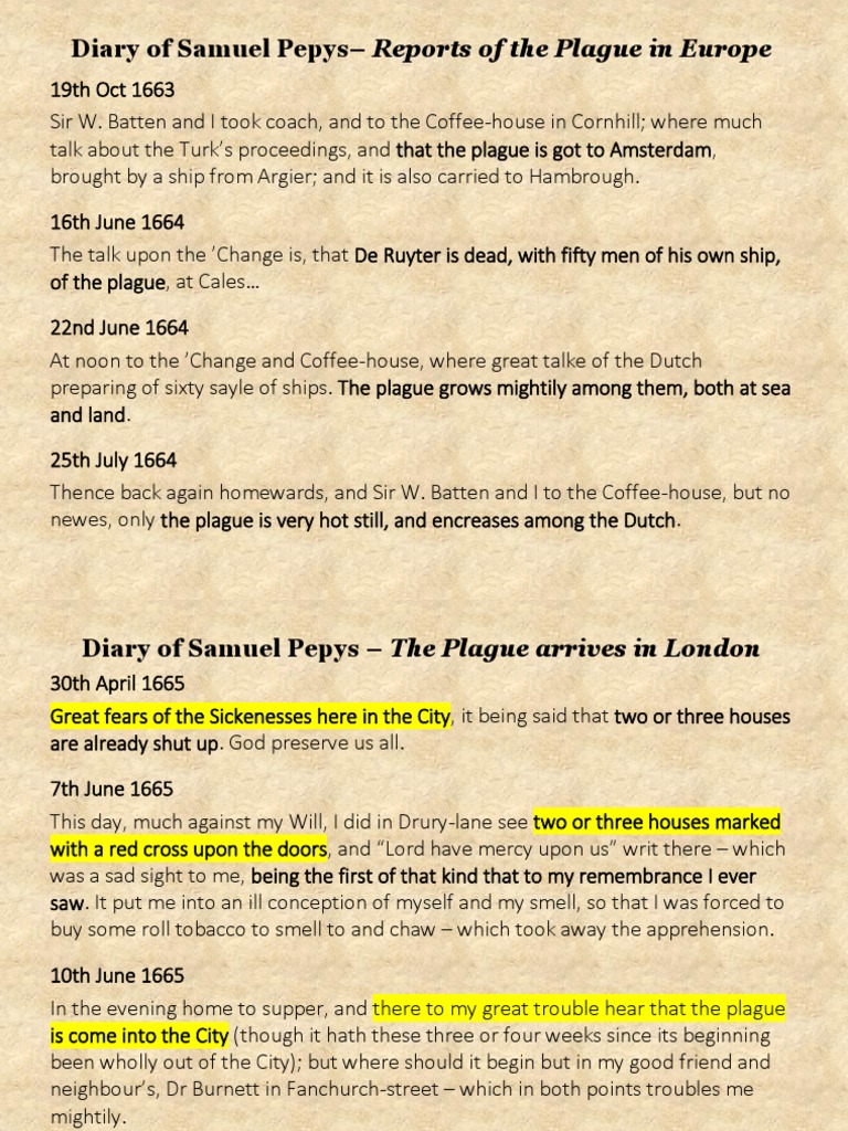 03 Samuel Pepys Diary - Extracts | PDF | Samuel Pepys