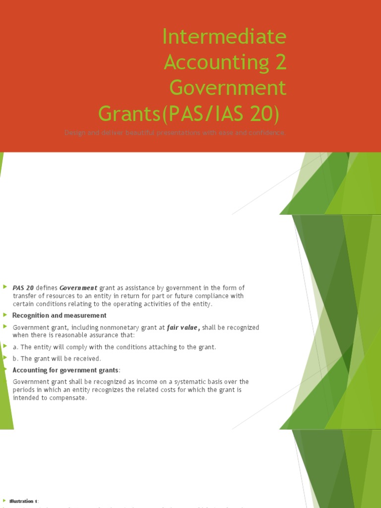 Intermediate Accounting 2 Government Grants (PAS/IAS 20) | PDF | Promissory Note | Depreciation