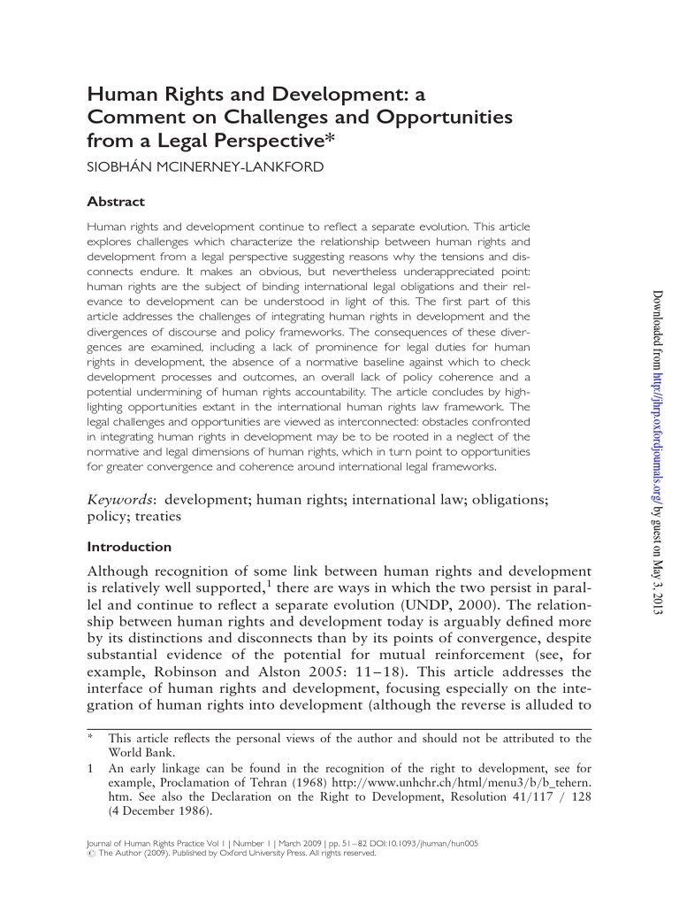 Human Rights & Development PDF | PDF | Aid Effectiveness | Human Rights