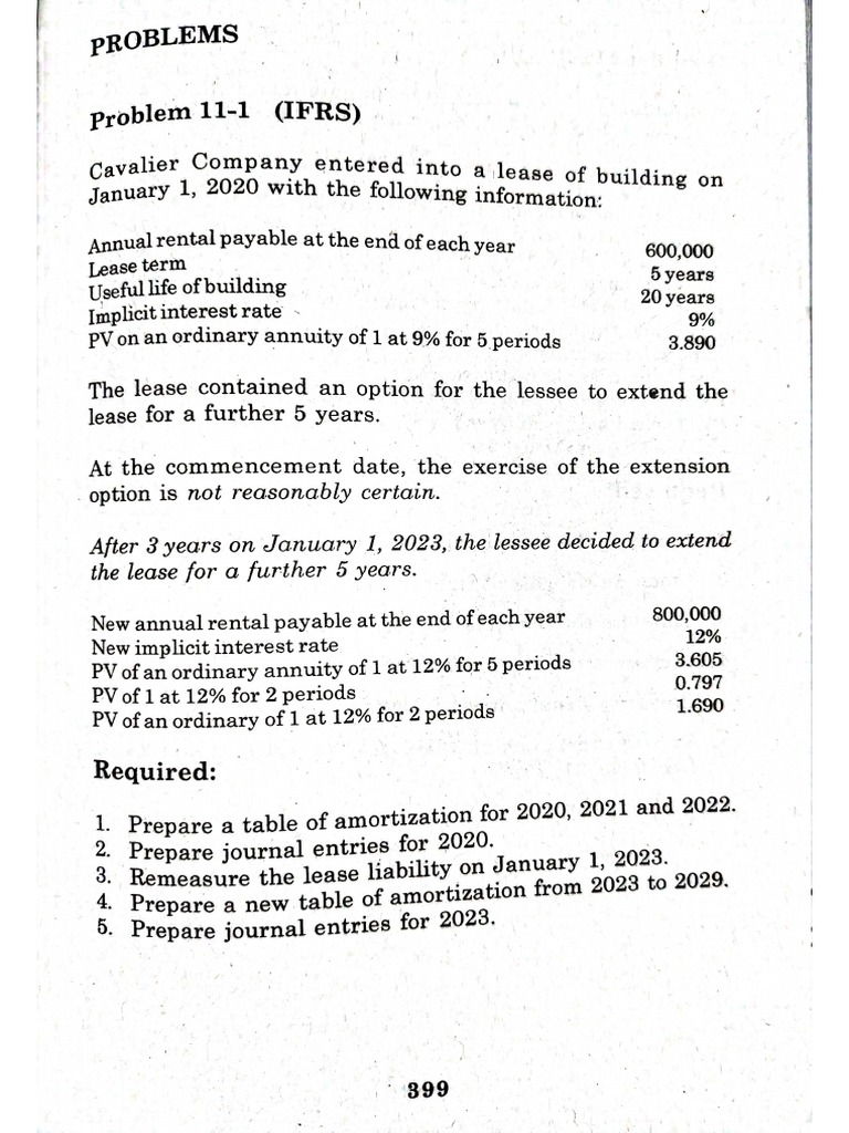 Chapter 11 Lessee Acctg. Other Acctg. Issues | PDF