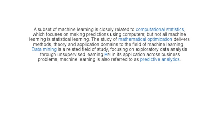 A Subset of Machine Learning | PDF