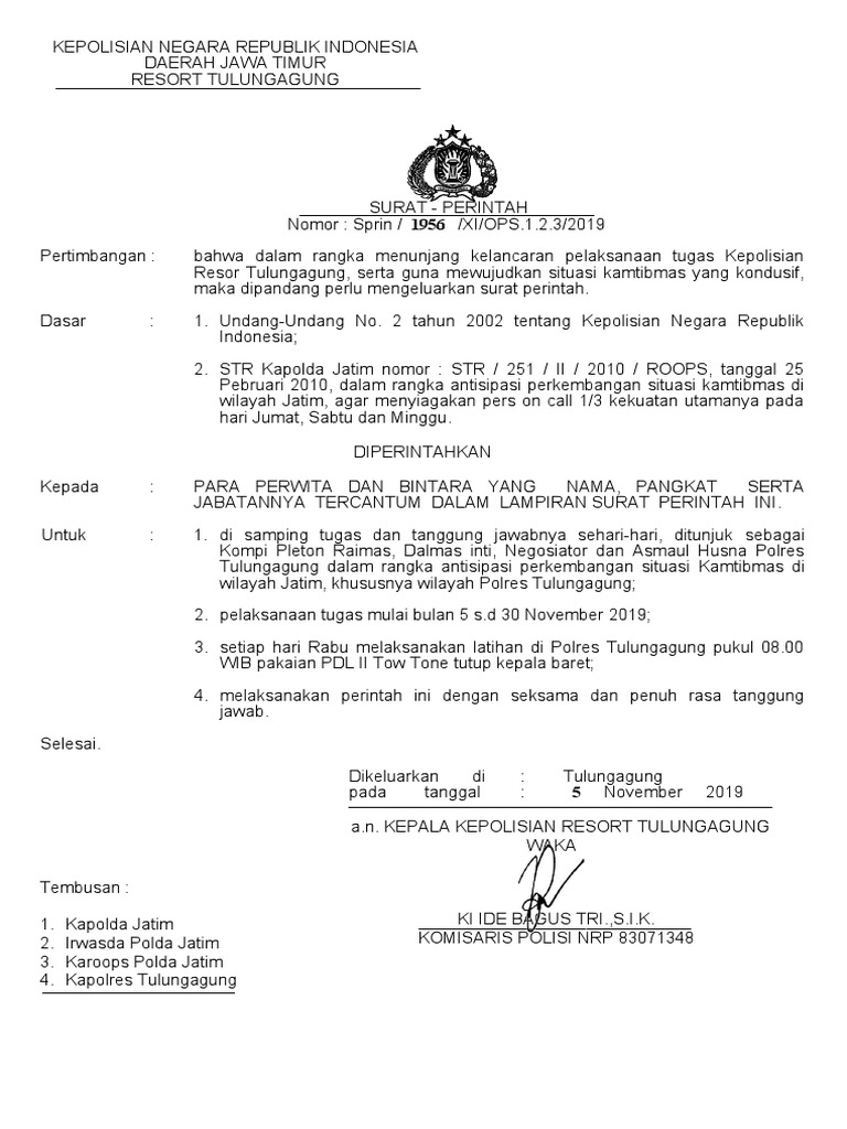 Sprin Dalmas Terbaru | PDF