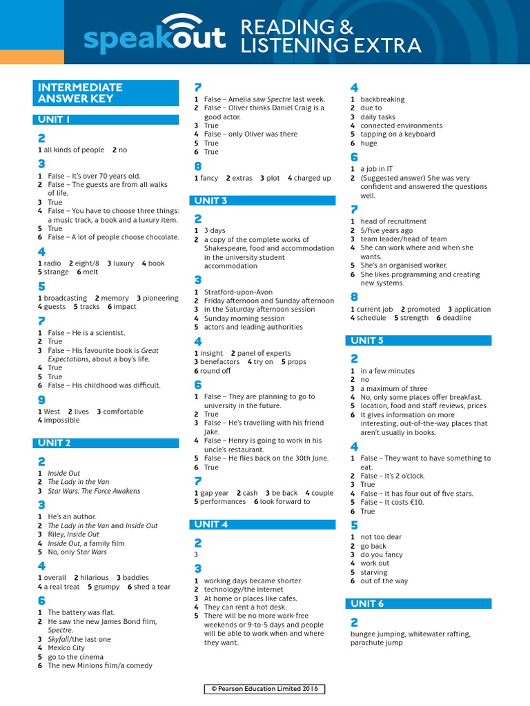 Speakout 2e Student Book Answer Keys Intermediate, 41% OFF Speakout 2e Student Book Answer Keys Intermediate, 41% OFF