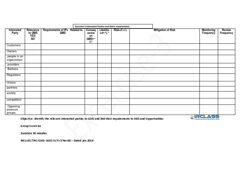 Exercise-3 Interested Party | PDF