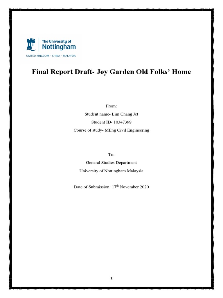 Mpu 3412 CSP Final Report (Autumn 2020-2021) | PDF | Drainage ...