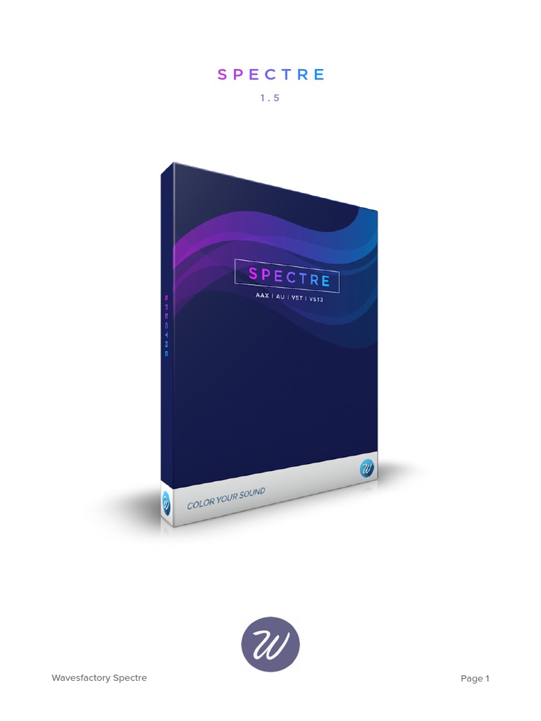 Spectre User Manual | PDF | Equalization (Audio) | Distortion