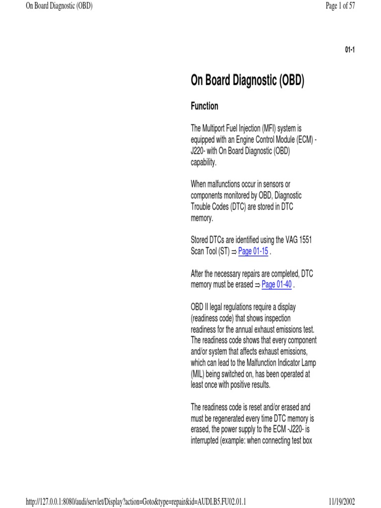 01-1 Odb & DTC PDF | PDF | Engines | Machines
