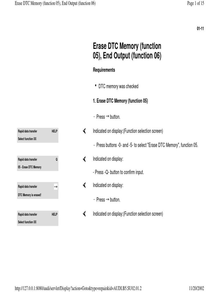 01-11 Erase DTC's Memory End Output PDF | PDF | Anti Lock Braking ...