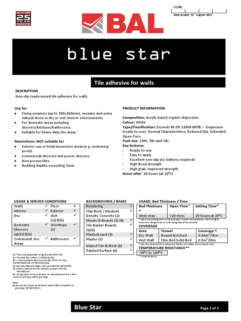 Combined TDS STDs PDF | PDF | Tile | Drywall
