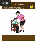 Grade 11 PERDEV Module 1 | PDF | Self | Self Concept