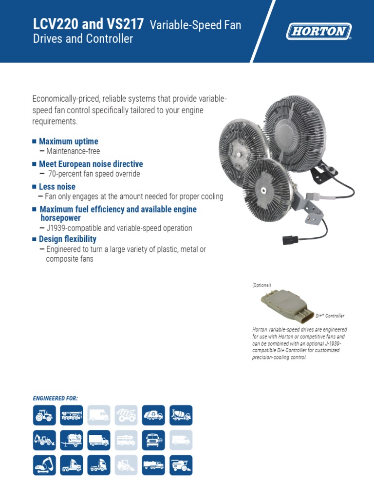 LCV220 and VS217: Variable-Speed Fan Drives and Controller | PDF ...
