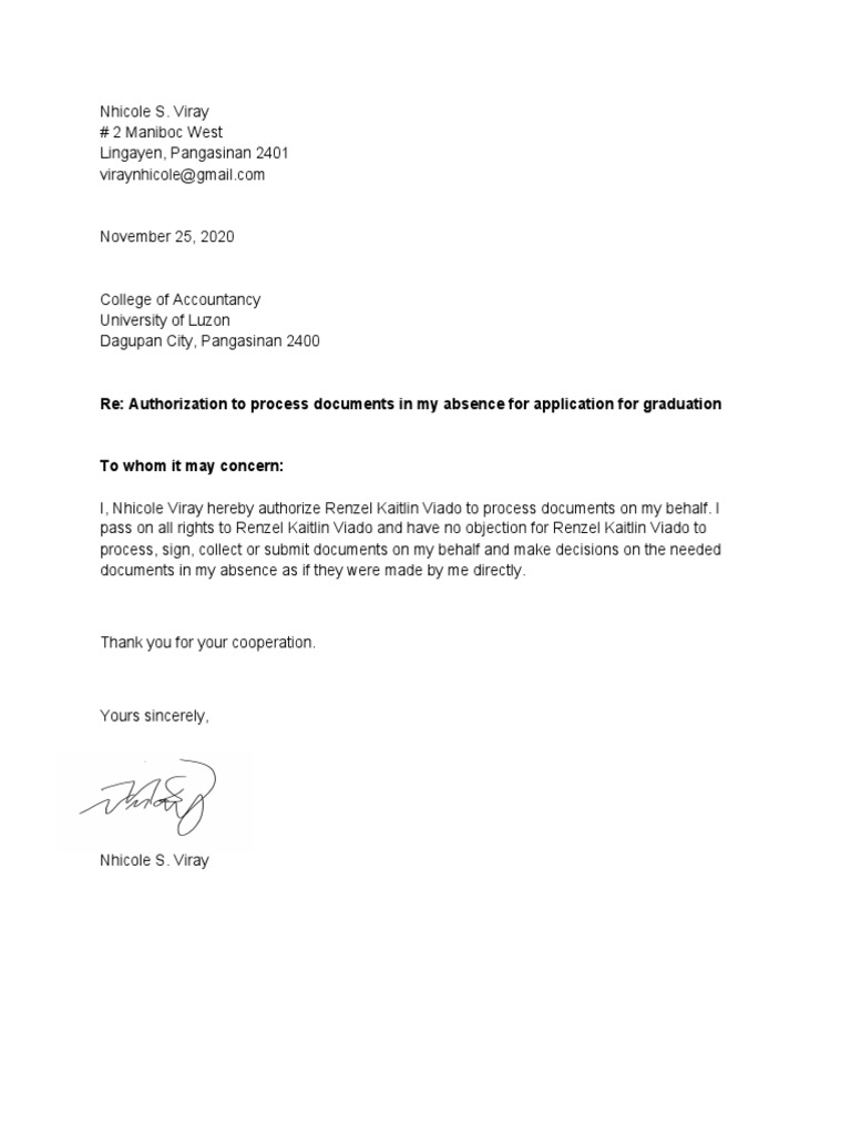 Authorization for Document Processing | PDF