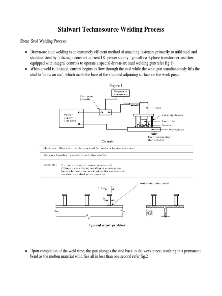 Shear Stud Welding Process Guide | PDF | Welding | Construction