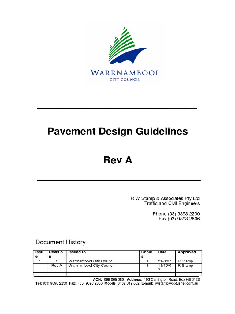 Pavement Design Guidelines PDF | PDF | Road Surface | Traffic